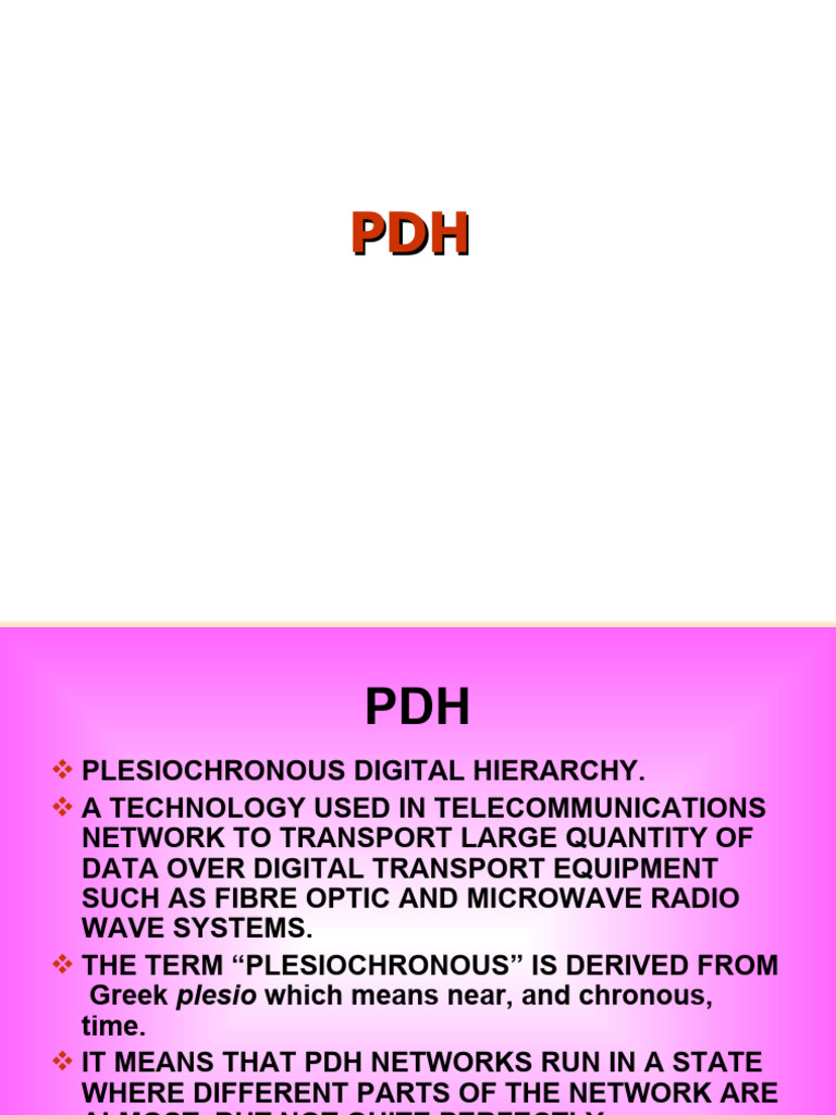 PDH | PDF | Electronic Circuits | Data Transmission