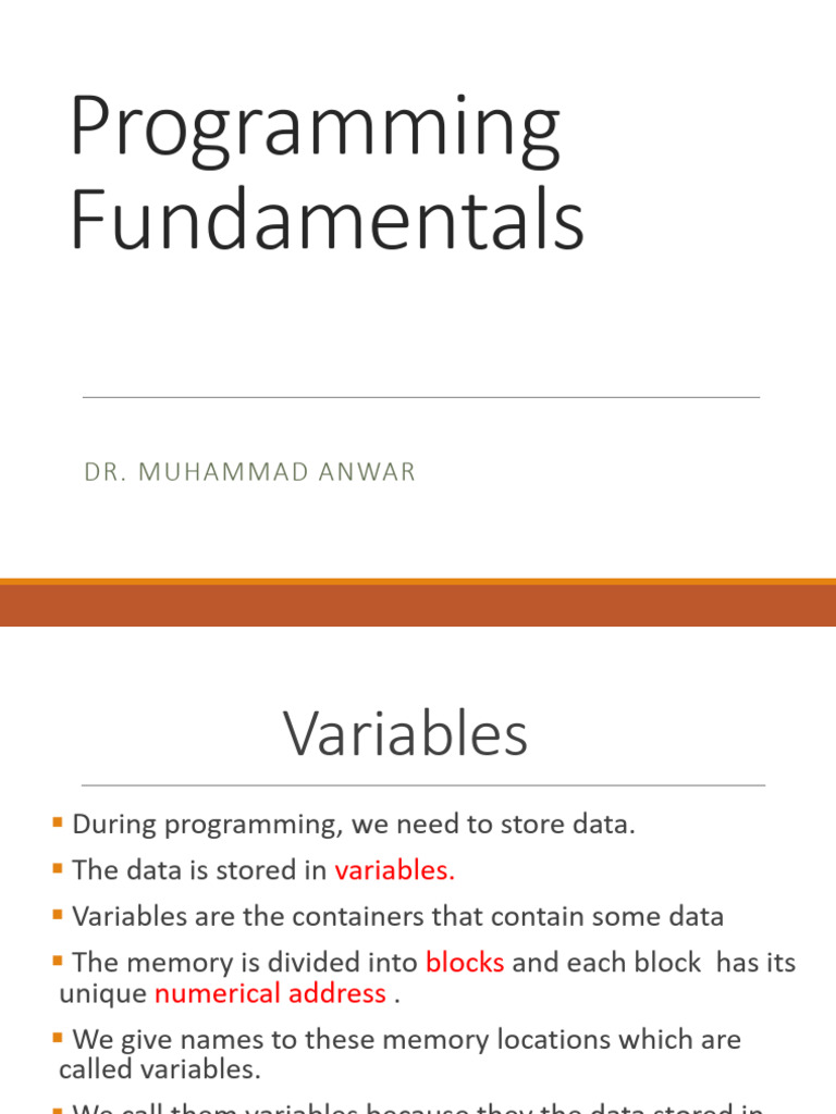 PF 2 - Data Types and Veriables | PDF | Data Type | Variable (Computer ...