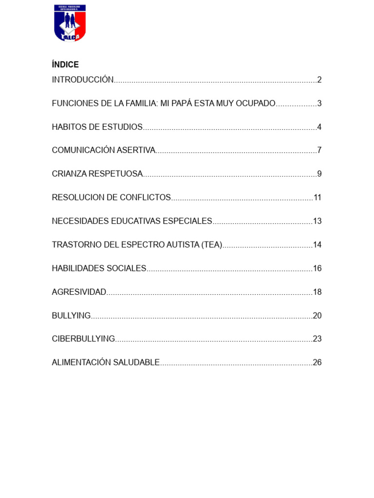 Libro Viajero para Padres 2024 1ro A 4to | PDF | Espectro autista ...