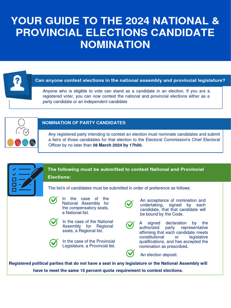 2024 Election Candidate Nomination Guide | PDF | Elections ...