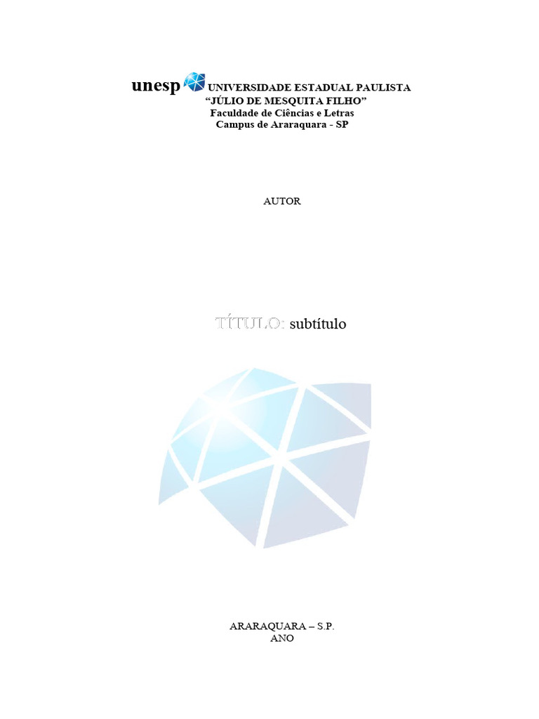 Modelo-Abnt TCC Pre-Textuais | PDF | Abstract (resumo)