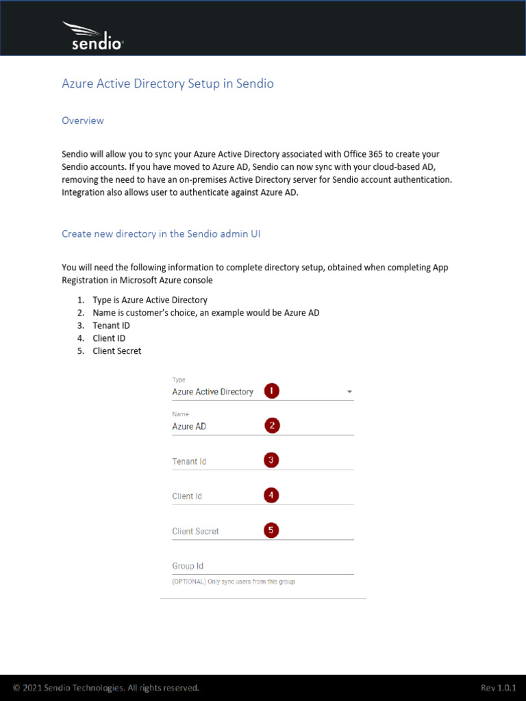 Azure AD Directory Setup in Sendio | PDF | Active Directory | Computer ...