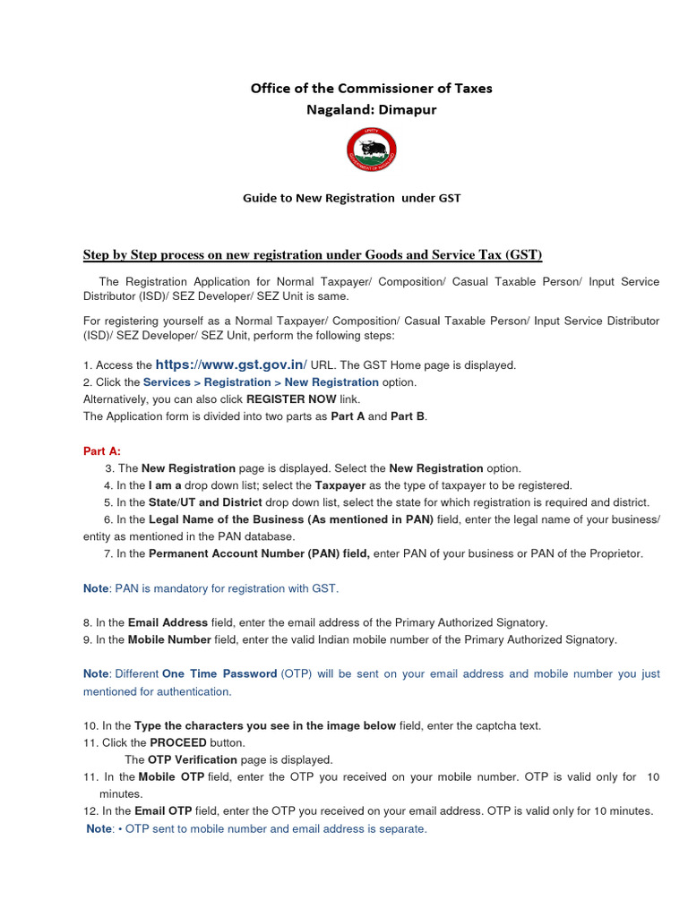 Step by Step Process On New Registration | PDF