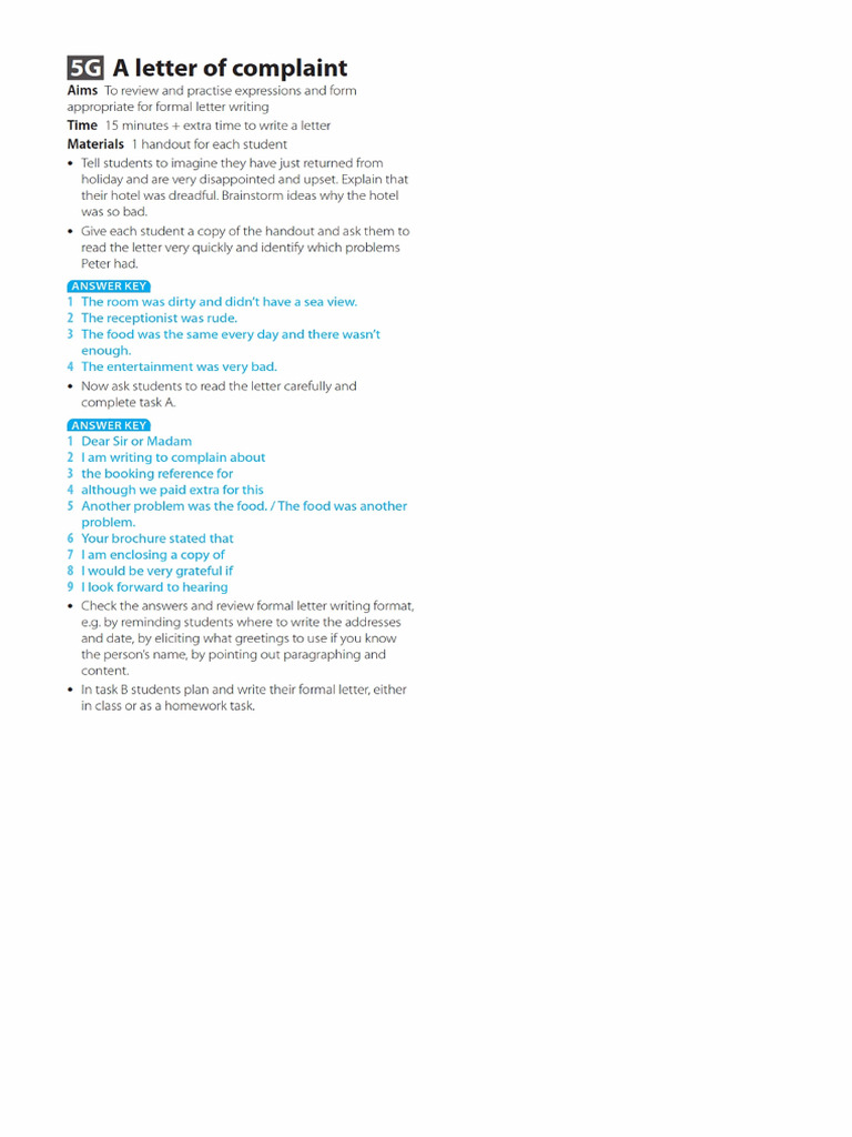 Making Complaints | PDF