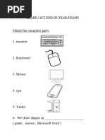 Class 3 Computer Activity Worksheet 1 | PDF | Operating System | Input/Output