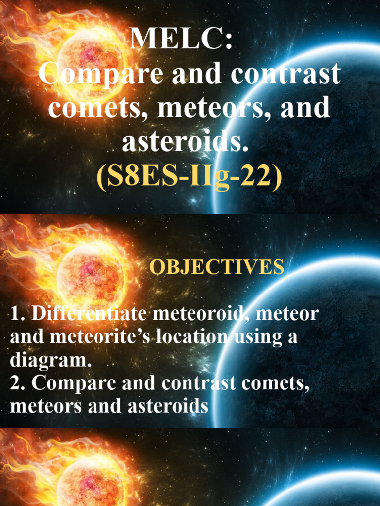 Meteors Meteoroid and Meteorite | PDF | Meteoroid | Comet