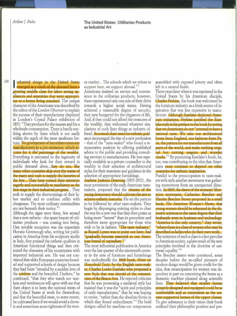 The United States Utilitarian Products As Industrial Arts-Arthur J ...