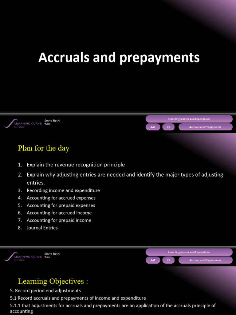 9.accruals and Prepayments | PDF | Debits And Credits | Expense