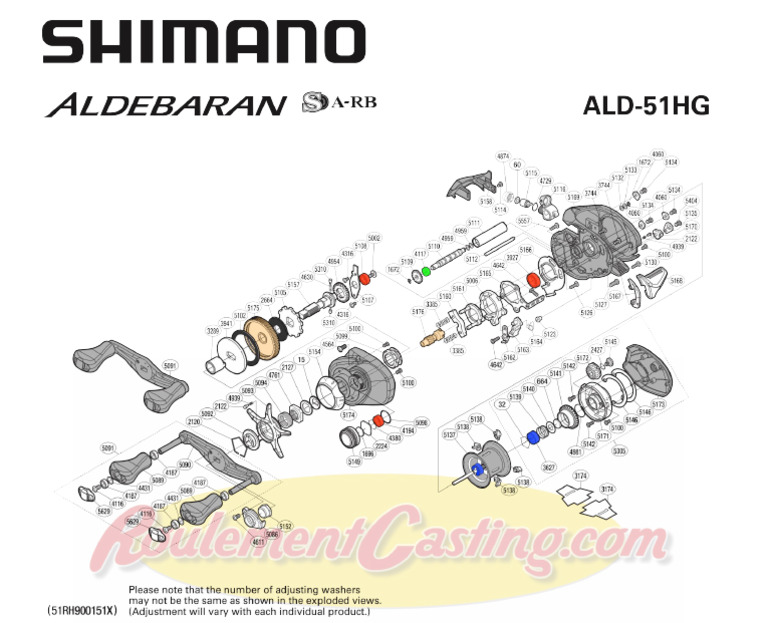 Schematic Shimano 15aldebaran 51HG OVS | PDF