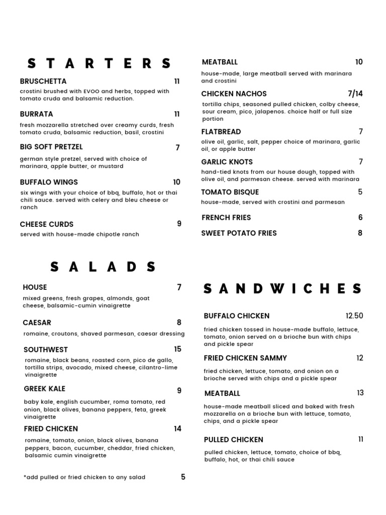 Dogtown Menu | PDF | Sausage | French Fries