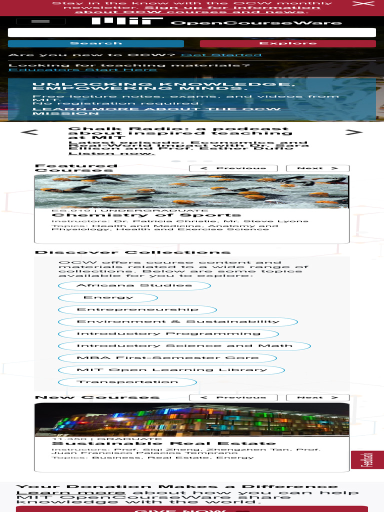 Ocw Mit | PDF | Massachusetts Institute Of Technology | Learning