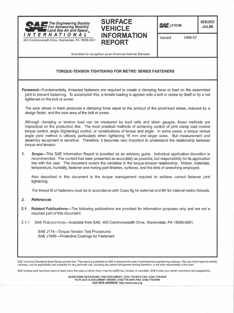 Sae J1701M | PDF
