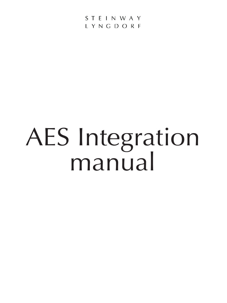 Aes Integration Manual | PDF | Information And Communications ...