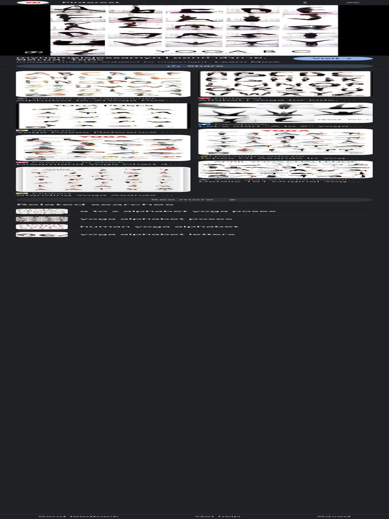 Yoga Pose English Alphabets - Google Search | PDF