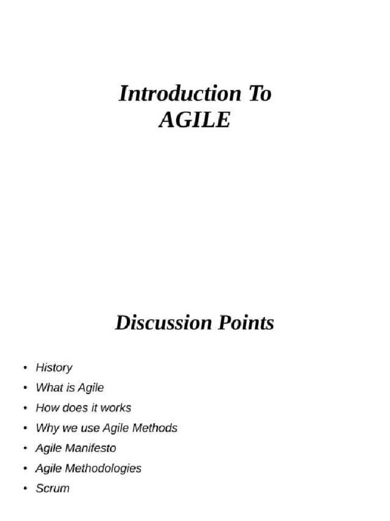 Introduction To Agile | PDF