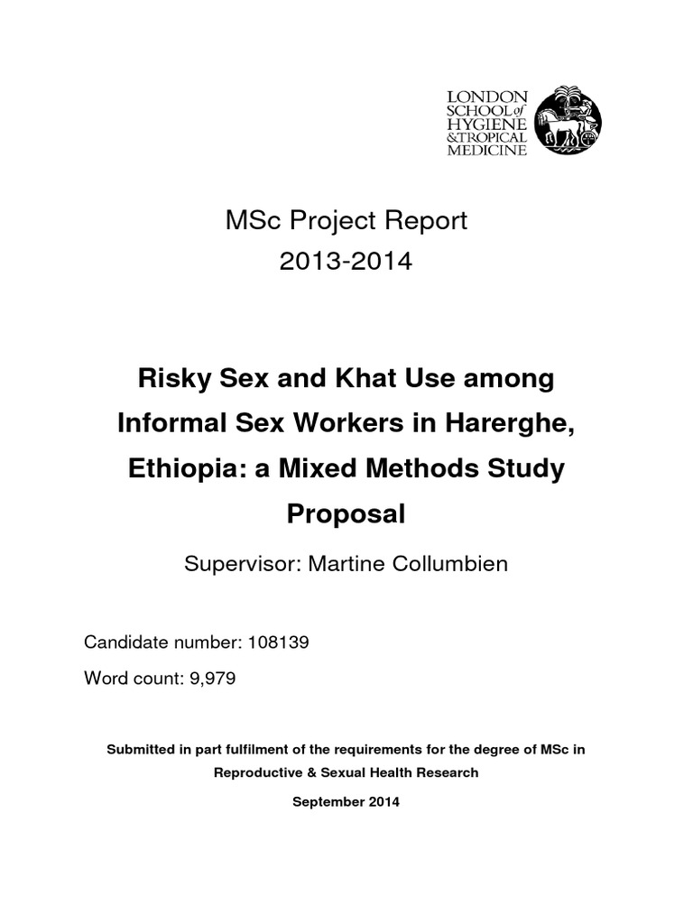 MSC Project Report 2013-2014 | PDF | Qualitative Research | Safe Sex