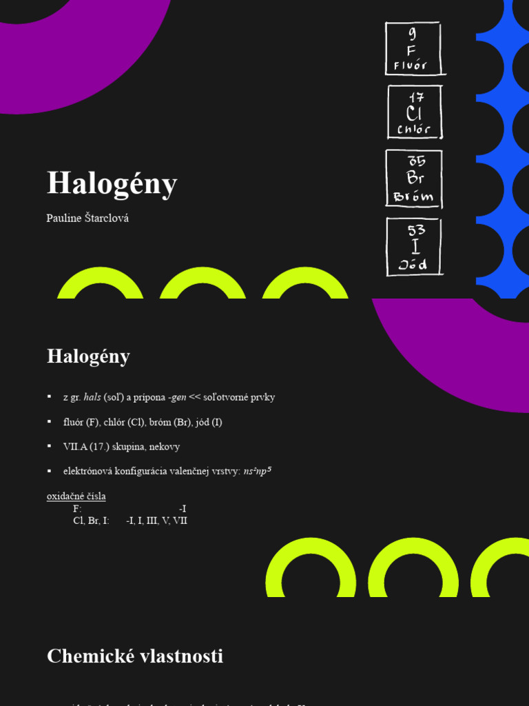 Halogens: Properties and Uses | PDF