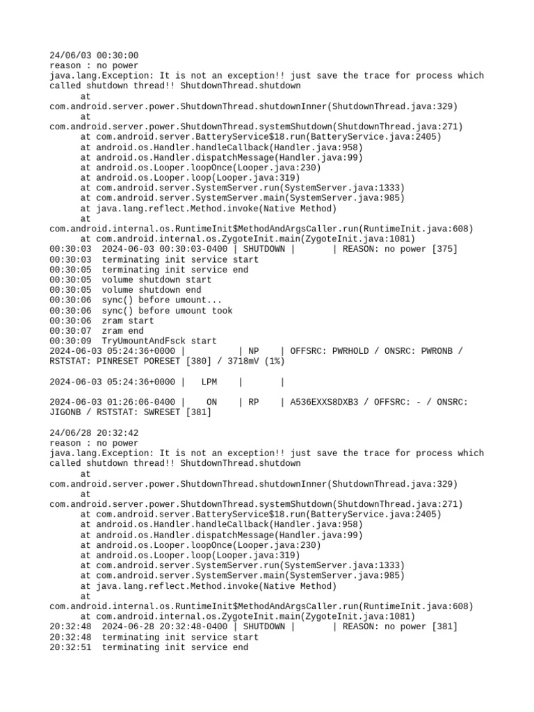 Power Off Reset Reason Backup | PDF | Java (Programming Language) | Software Industry