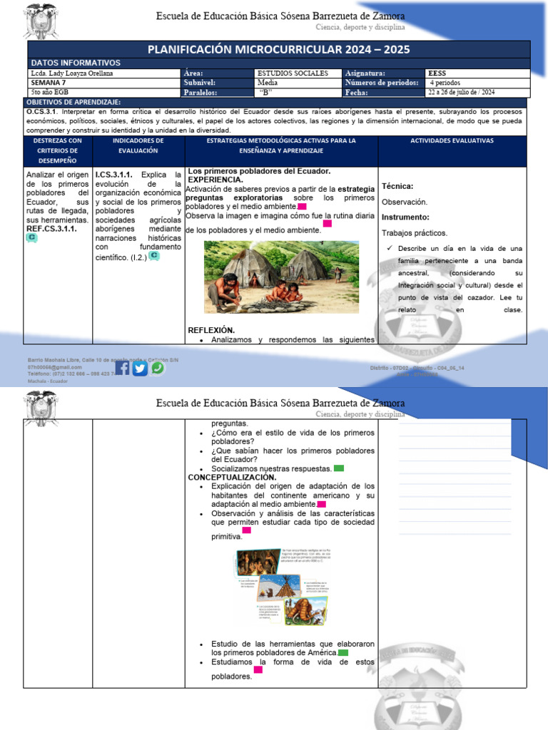 Semana 7 - Eess - 22 A 22 A 26 - Julio - 24 | PDF | Aprendizaje | Sociedad