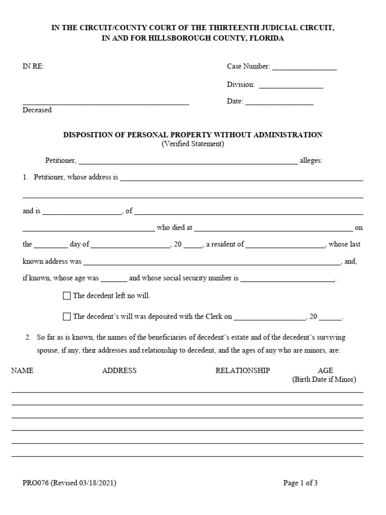 Disposition of Personal Property | PDF | Will And Testament | Private Law