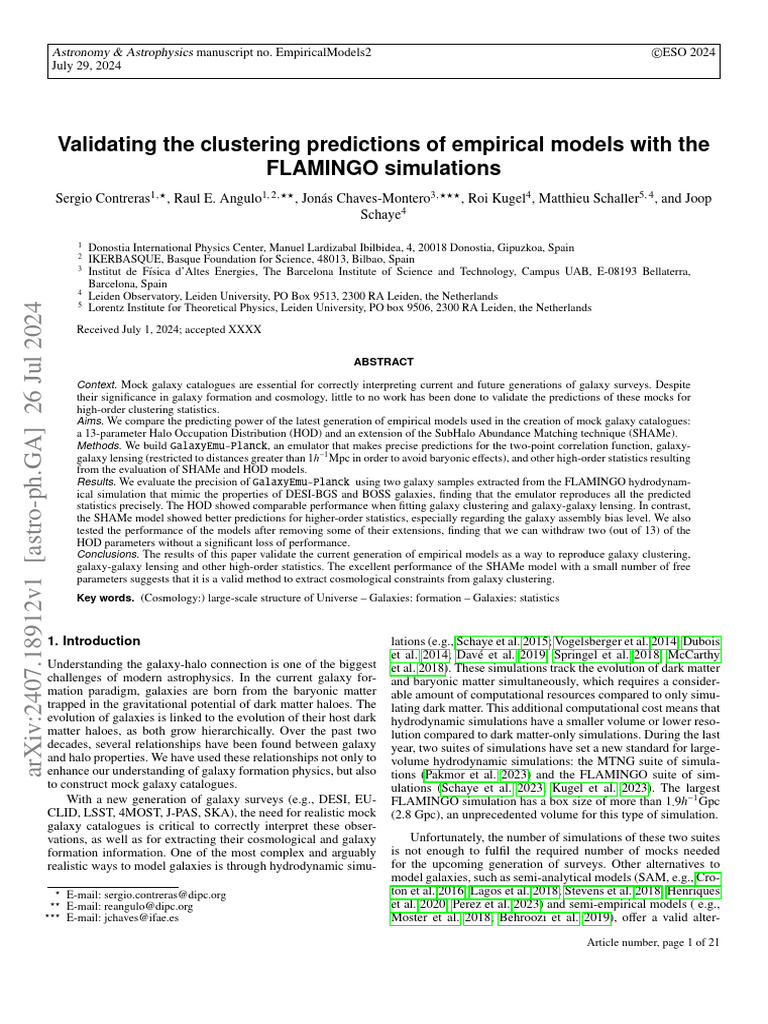 Validating The Clustering Predictions of Empirical Models With The ...