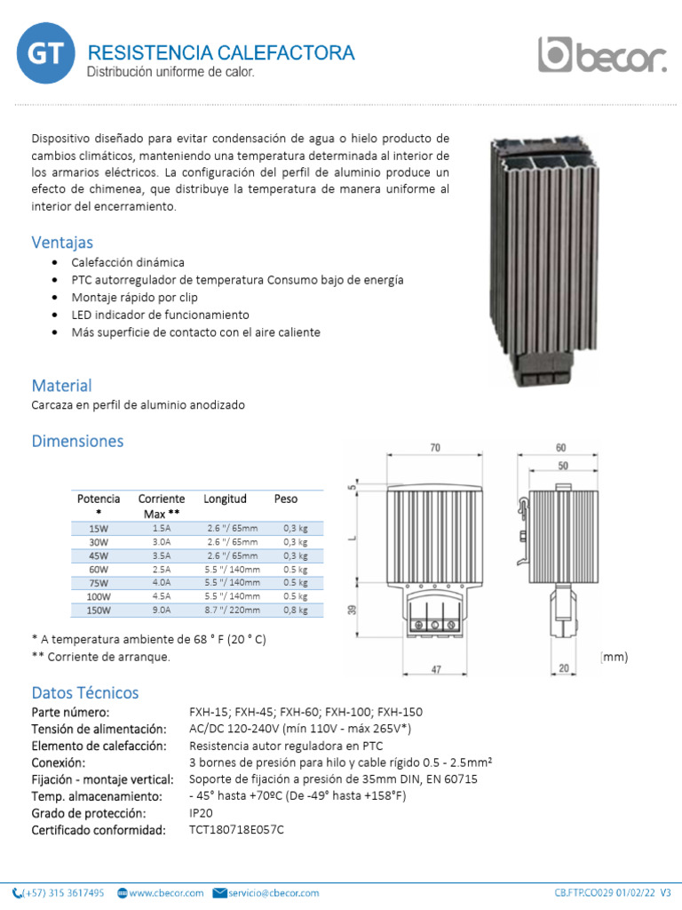 Resistencia Calefactora | PDF | Hogar, jardinería y bricolaje | Informática
