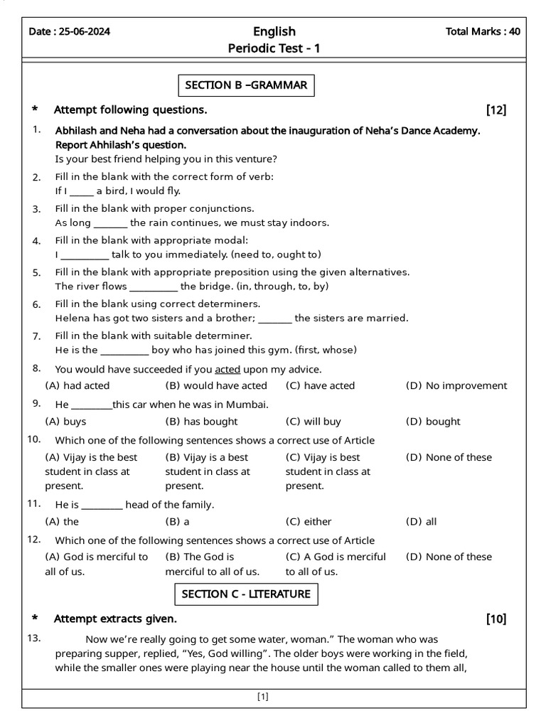 English PT1 | PDF | Rain