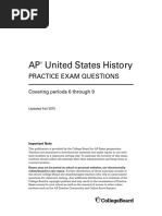 AP US History 2025 Free-Response Questions | PDF | Sweatshop