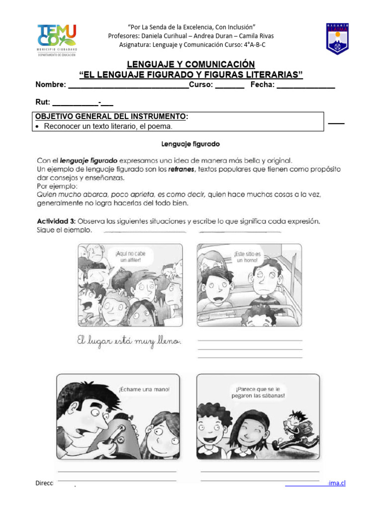 Figuras Literarias y Lenguaje Figurado | PDF | Técnicas Retóricas