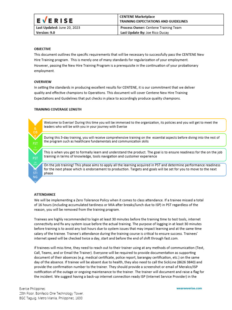 Updated TEAG - Centene Marketplace MSR | PDF | Employment | Internet