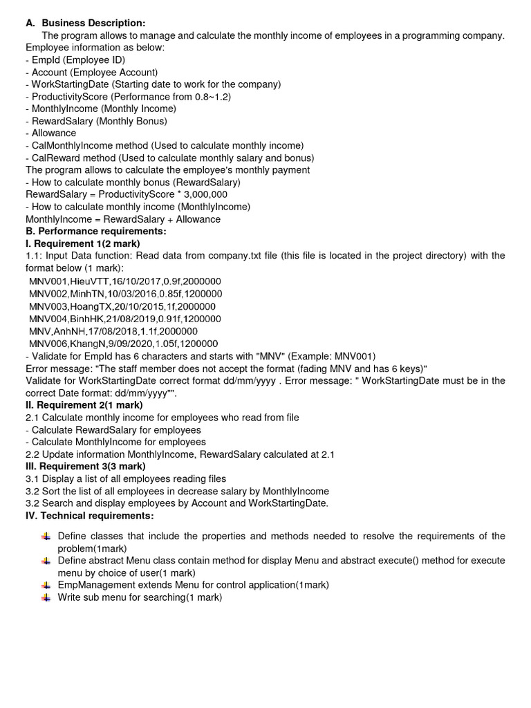 Pro192 PE Employee MT | PDF