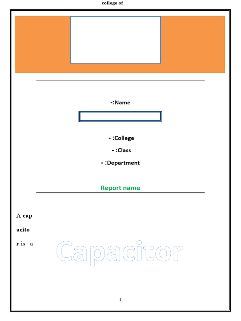 Capacitor | PDF | Capacitor | Capacitance