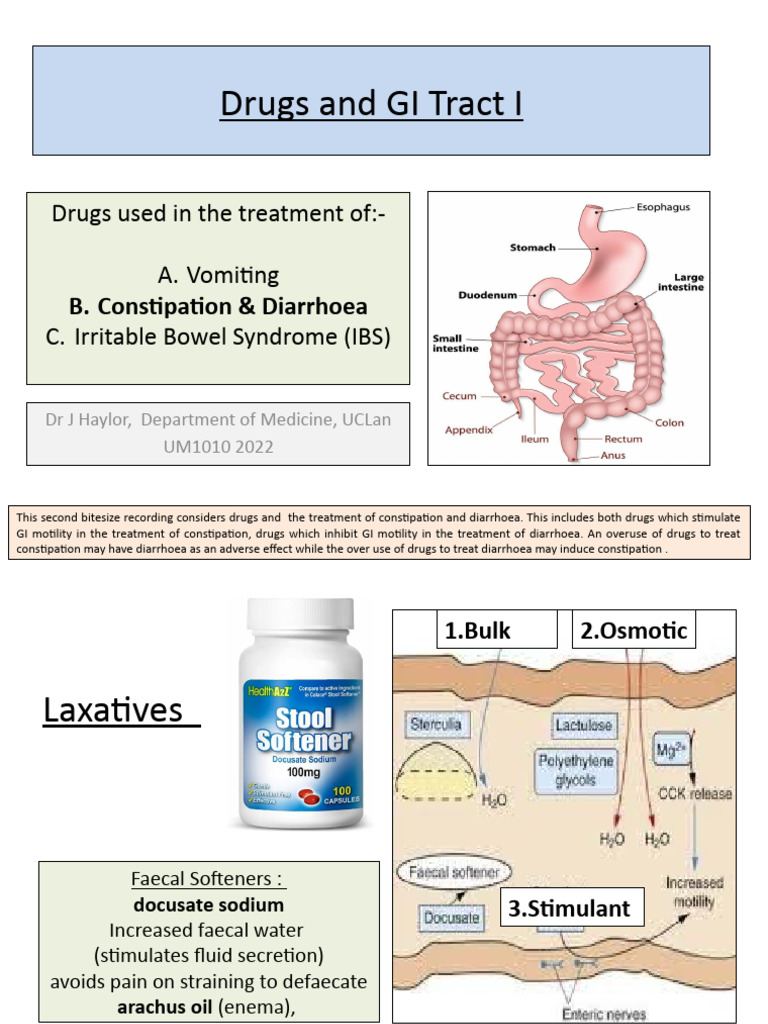 Constipation & Diarrhoea Powerpoint | PDF | Irritable Bowel Syndrome | Constipation