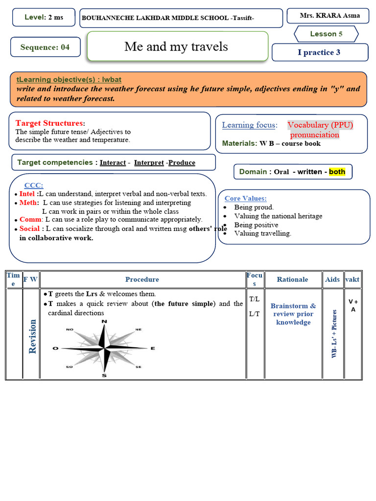 2ms Seq 4 Lesson 5 I Practice | PDF | Linguistics | Cognitive Science