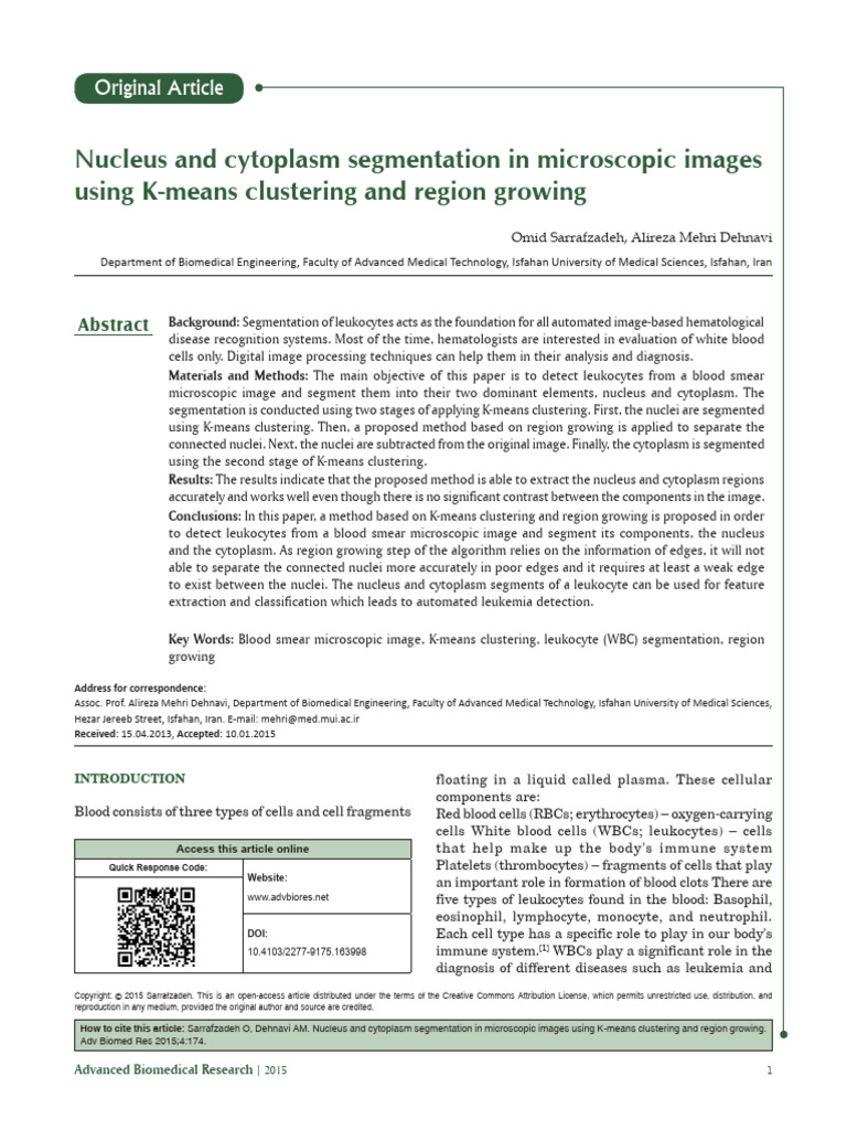 Nucleus and Cytoplasm Segmentation in Microscopic Images Using K Means Clustering and Region ...