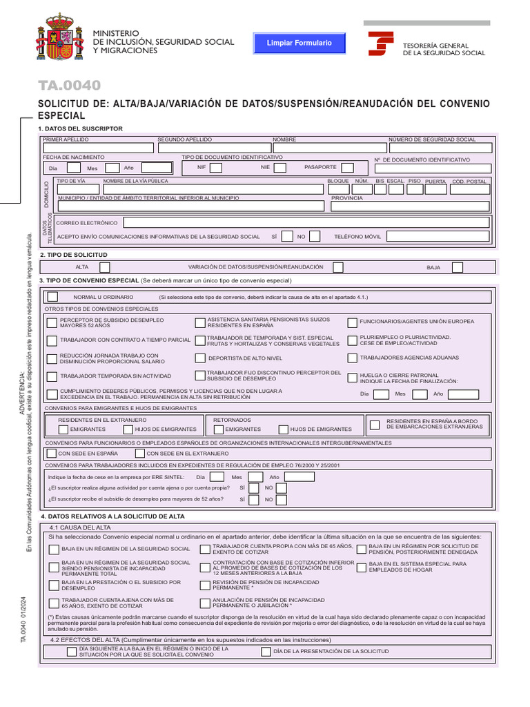 Ta 0040+ (V.11) | PDF | Pensión | Desempleo