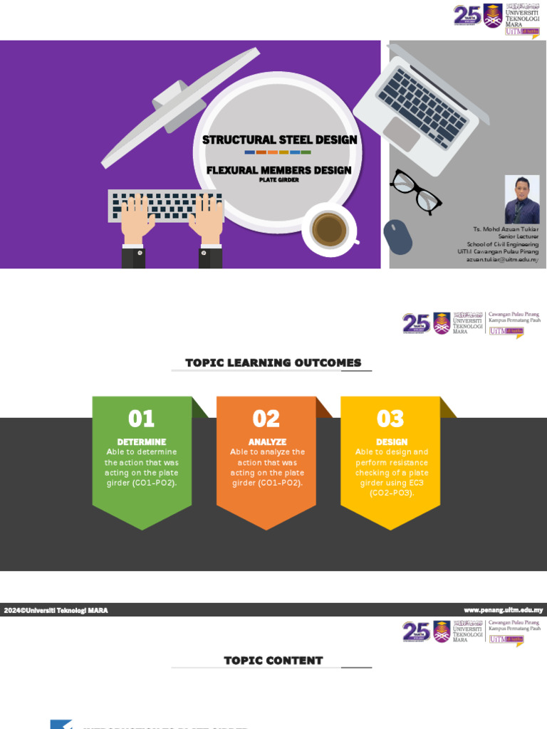 Flexural Members Design (Plate Girder) | PDF | Buckling | Bending