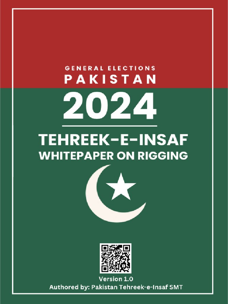 PTI Whitepaper On Rigging - Summary | PDF | Elections | Electoral Fraud