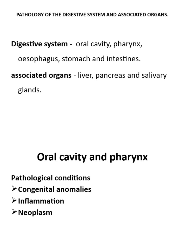 Pathology of Digestive System | PDF | Esophagus | Gastrointestinal Tract