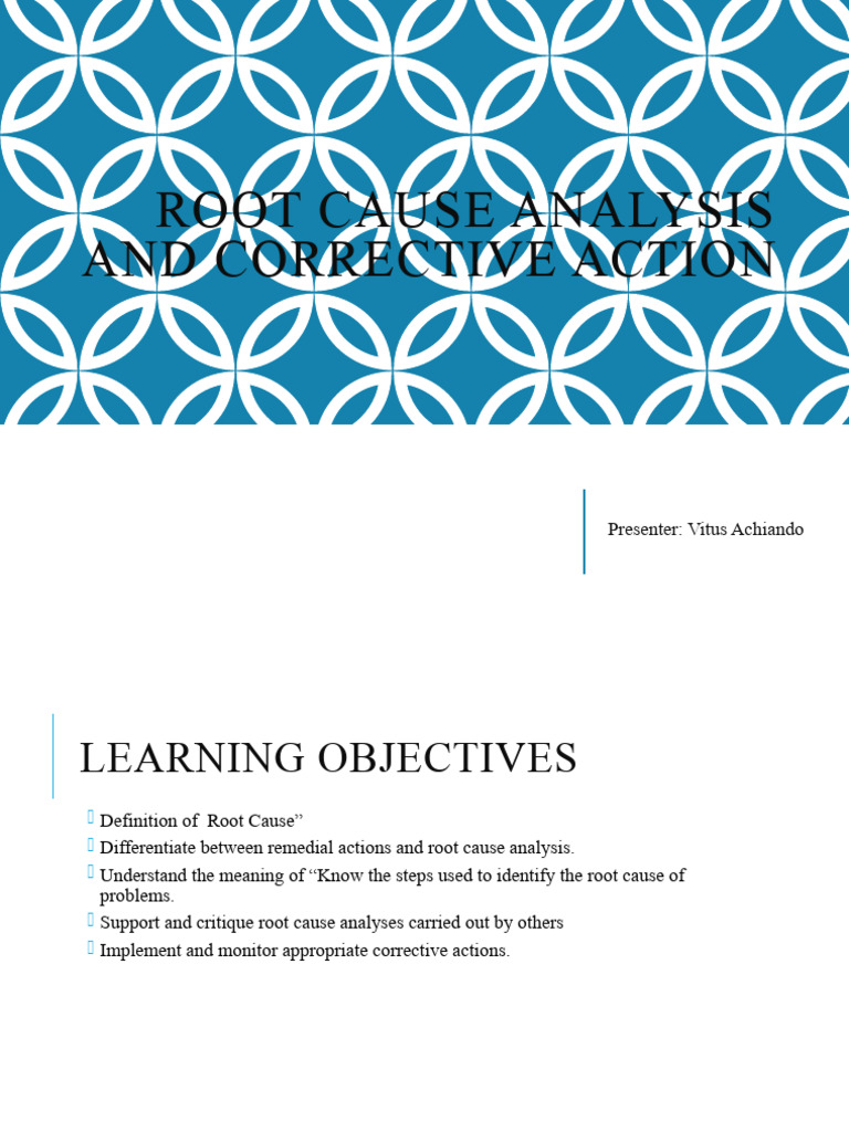 Root Cause Analysis and Corrective Action | PDF | Cognition