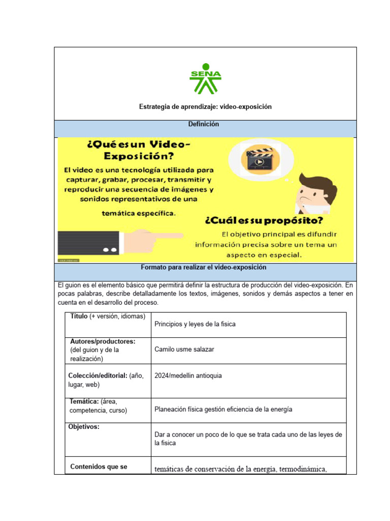 Anexo - Video - Expositivo 220201501 AA2 EV01 | PDF