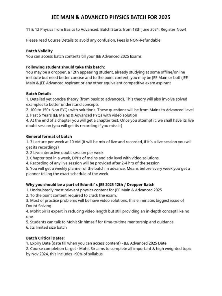 Batch Details PDF - 37302442 - 2024 - 07 - 24 - 14 - 58 | PDF | World ...