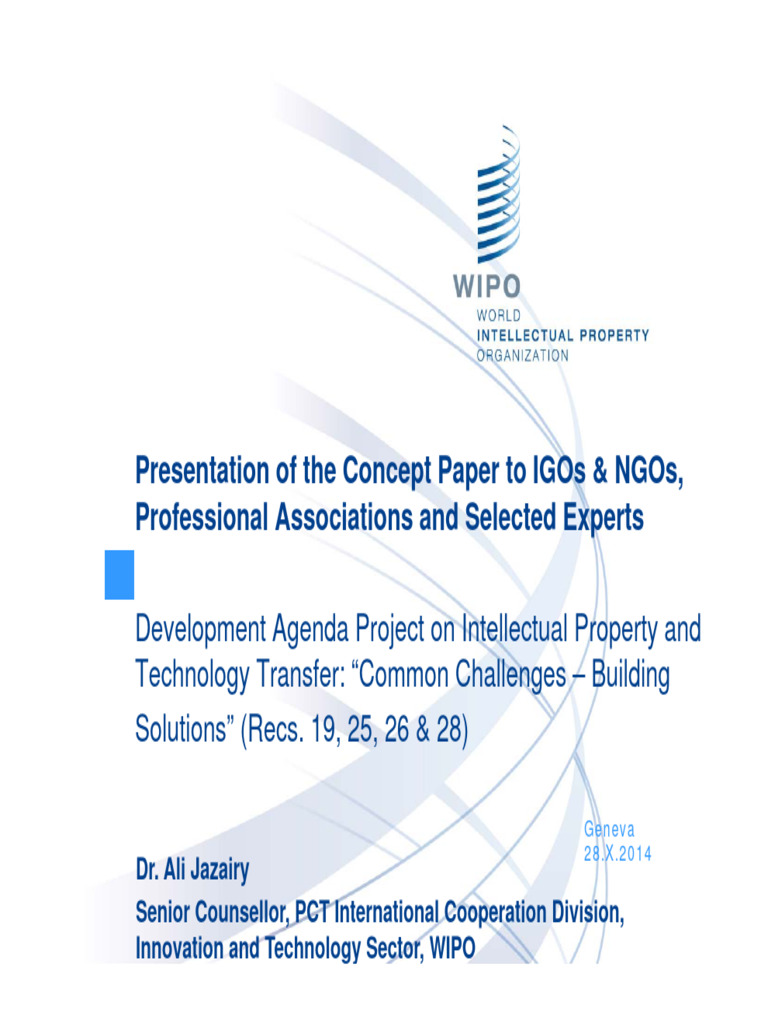 Wipo Ip Ngo Ge 14 p1 | PDF | World Intellectual Property Organization ...