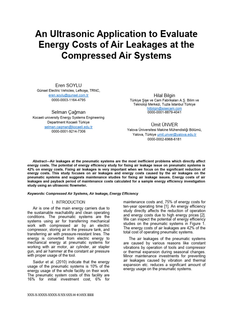 00 en - Eff in Compressed Air | PDF | Leak | Flow Measurement