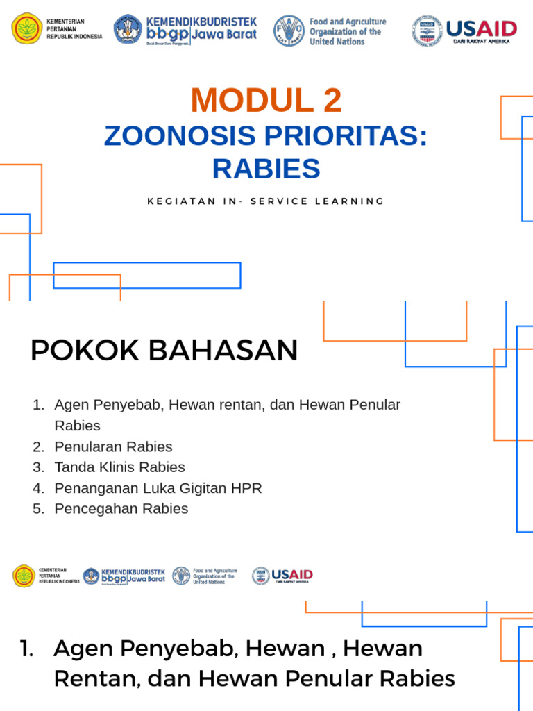 2.1 Bahan Tayang Zoonosis Prioritas - Rabies - ISL | PDF