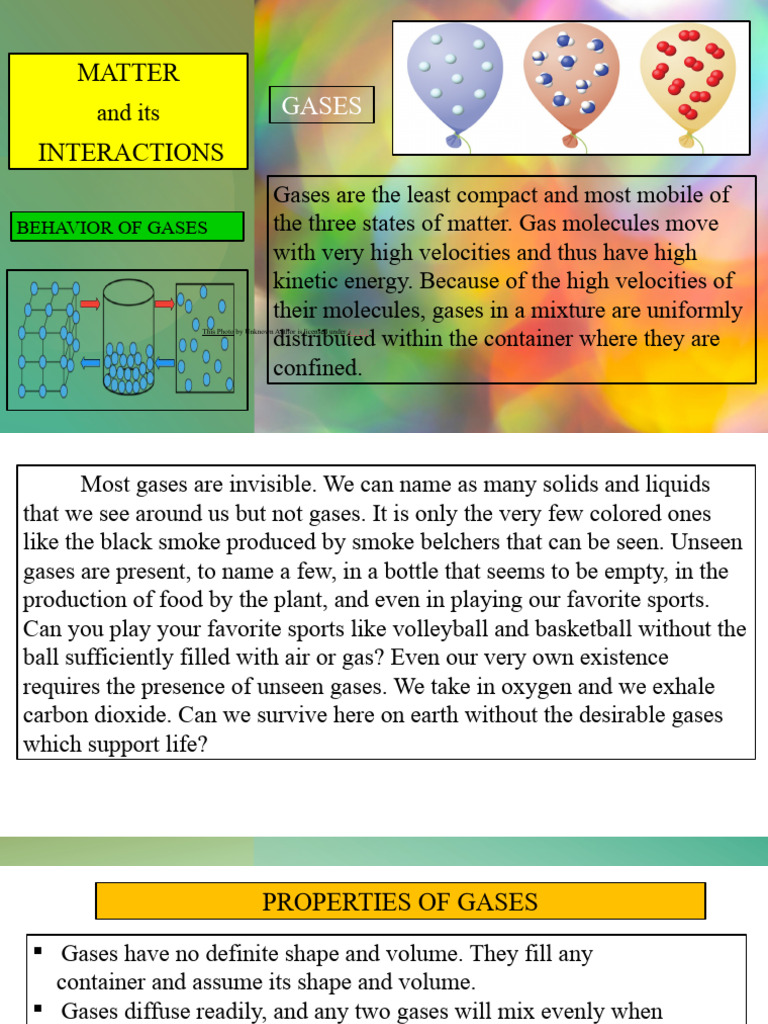 Gases | PDF | Gases | Pascal (Unit)