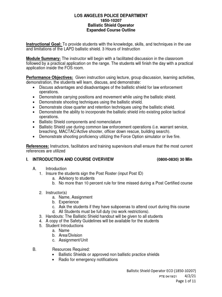 Ballistic Shield Operator 10207 | PDF | Shield | Armour