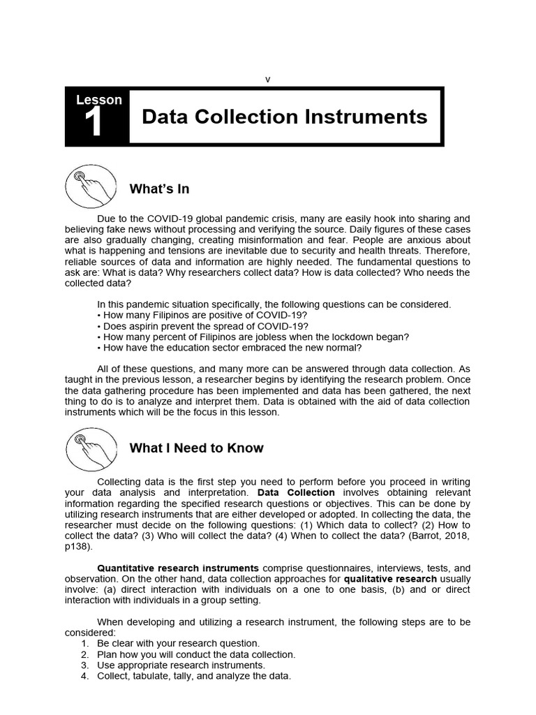 PracResearch2 - Grade 12 - Q4 - Mod5 - Data Collection, Presentation ...