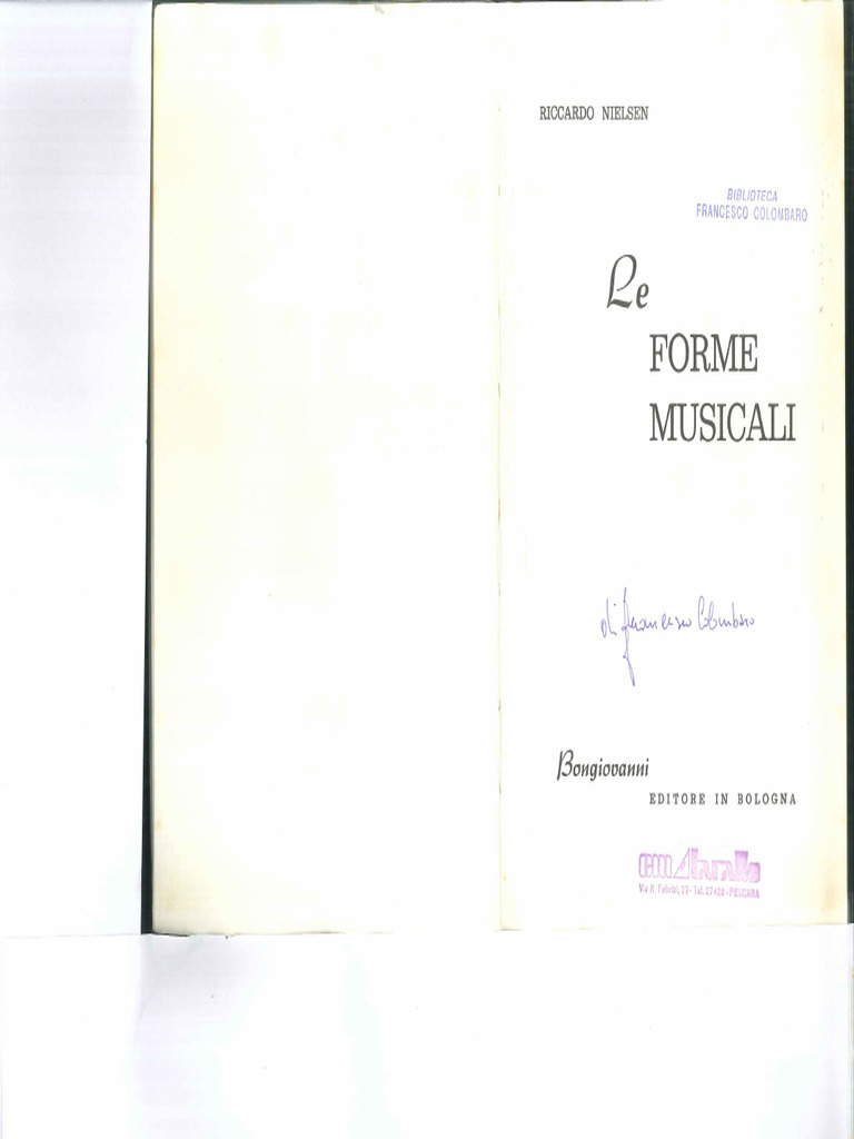 Le Forme Musicali | PDF