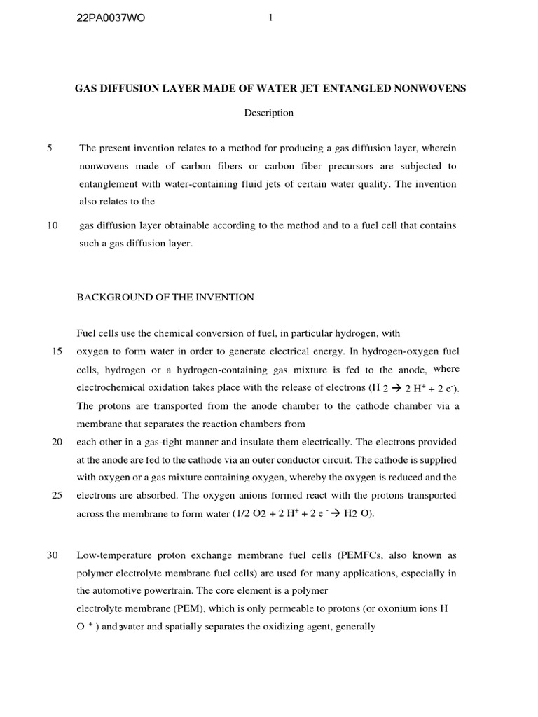 For Translation - Filed PCT Text Dated 09-05-2023 | PDF | Ph | Ion Exchange